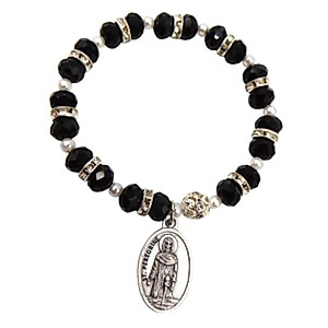 Westman Works St Peregrine Cancer Healing Saint Gift Set with Italian Bracelet and Holy Prayer Card