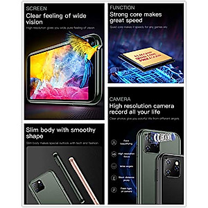 SOYES XS11 3G Mini Smartphone 2.5Inch WiFi GPS China Mobile RAM 1GB ROM 8GB Quad Core Android Cell Phones 3D Glass Slim Body HD Camera Dual Sim Google Play Cute Smartphone (Black)