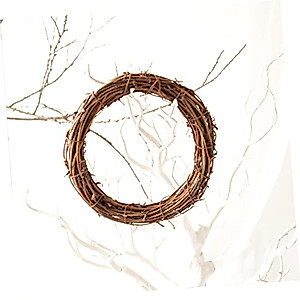 DECHOUS Rattan Circle Natural Vine Wreath 1pc Christmas Dried Flowers Log Dried Wreath Garland DIY Wreath