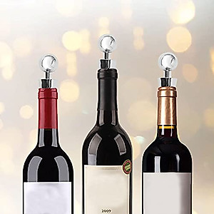 Wine Stopper Bottle Stopper - Wine Saver, Reusable Wine Corks For Beverage, 4-Pack Silicone Wine Stopper For Gifts, Bar, Holiday Party, Wedding