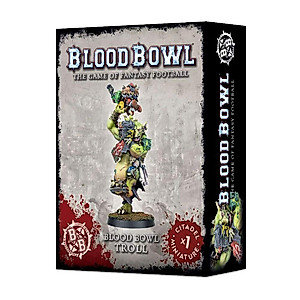 Games Workshop 99120999002" Blood Bowl Troll Figure, Black