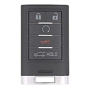 Keyless2Go Replacement for 5 Button Proximity Smart Key for Cadillac NBG009768T 22856930