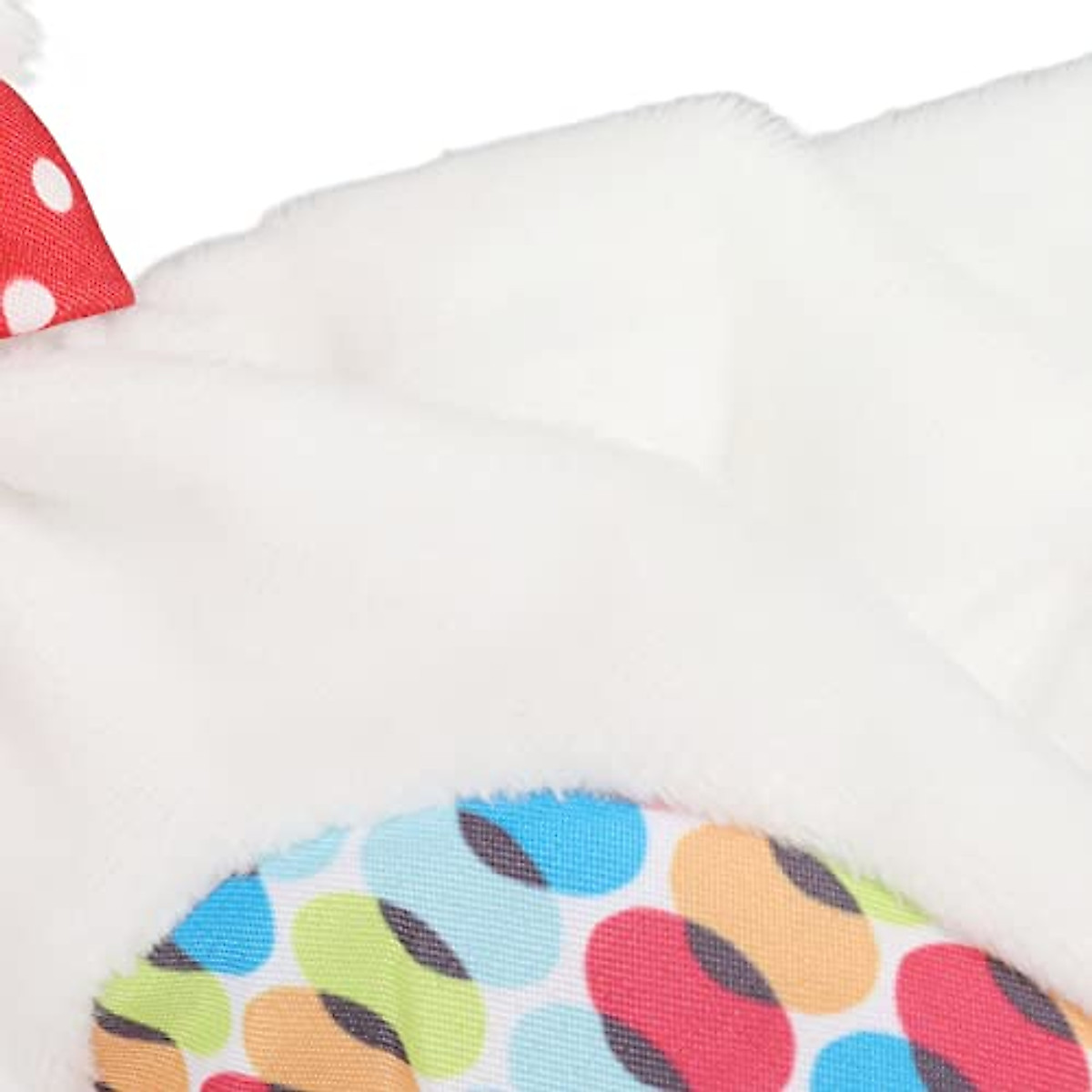 Baby Stuffed Animals Blanket, Visual Development Soft and Bright Colors Plush Cartoon Baby Security Blanket for Kids More Than 3 Months for Soothing Towels (White)