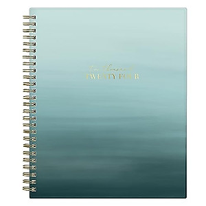 Blue Sky Life Note It 2024 Weekly and Monthly Planner Notes, 7" x 9", Frosted Cover, Wirebound, Marina (139480-24)