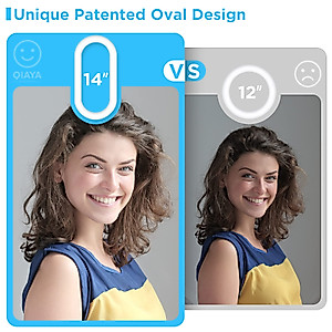 Ring Light with Stand and Phone Holder, 14" Selfie Lights 77" Tall Tripod with Remote Compatible with iPhone Phone LED Halo Standing Lighting for Makeup TikTok YouTube Camera Photography Zoom Videos