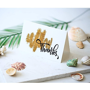 East Pearl Thank You Cards Set of 48 with Envelopes and Stickers