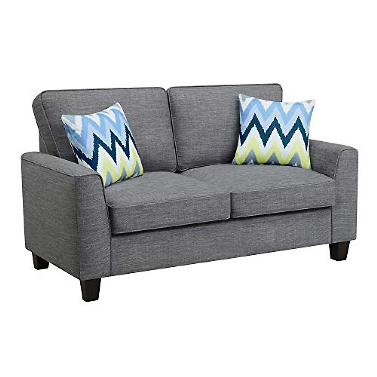 Serta Deep Seating Astoria 61" Loveseat in Light Gray