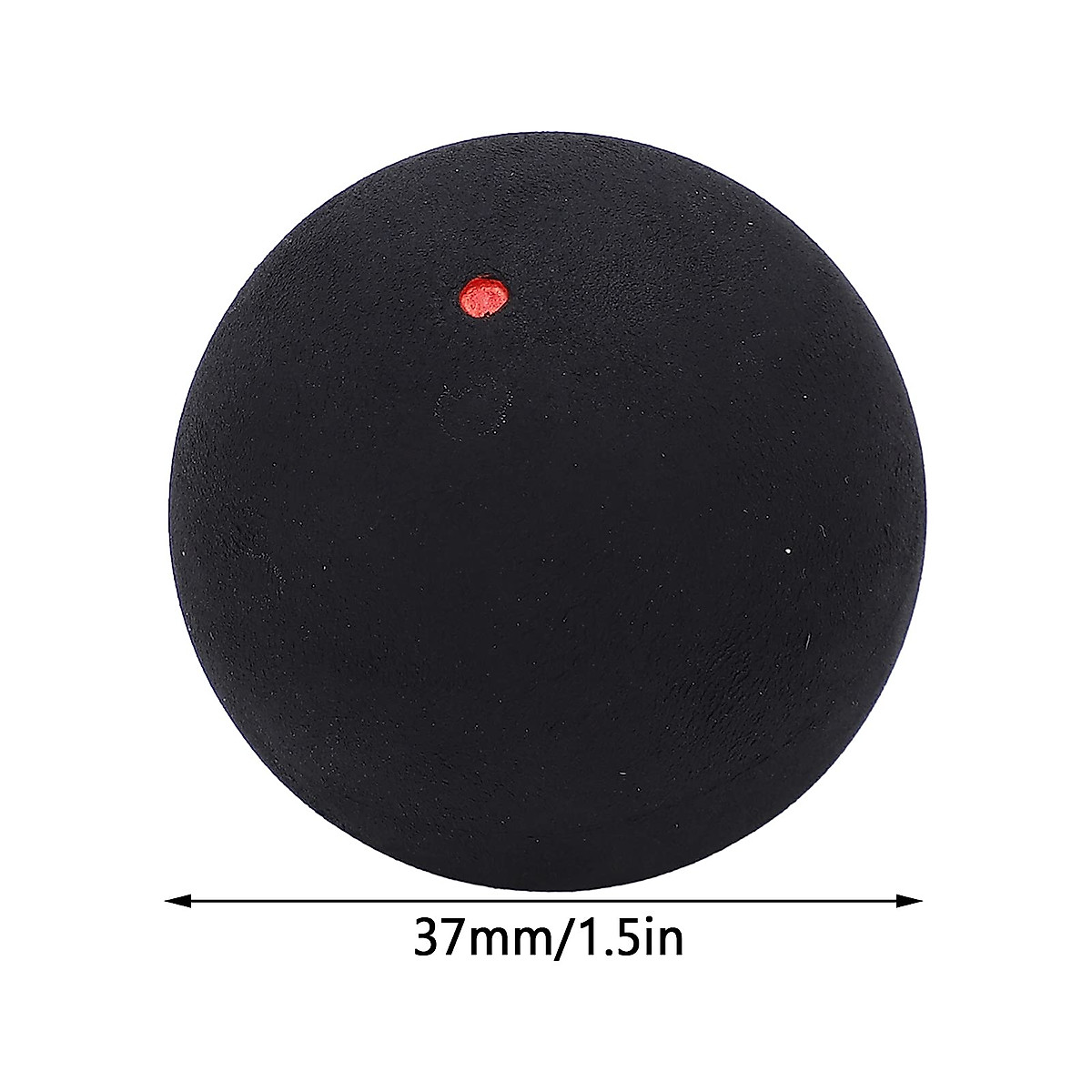 Shanrya Sports Squash Ball, Single Red Dot Trainning Squash Ball Training Practice Squash Balls High Bounce Racquetball Balls for Training, Competition(Single red dot)
