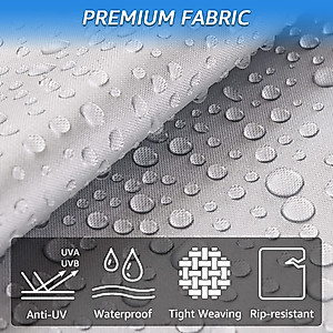 SELIMON 300D Top Class C RV Cover with Waterproof PU Coating Rip-Resistent & Anti-UV Winter Camper Cover Fits 23' to 26' Motorhome