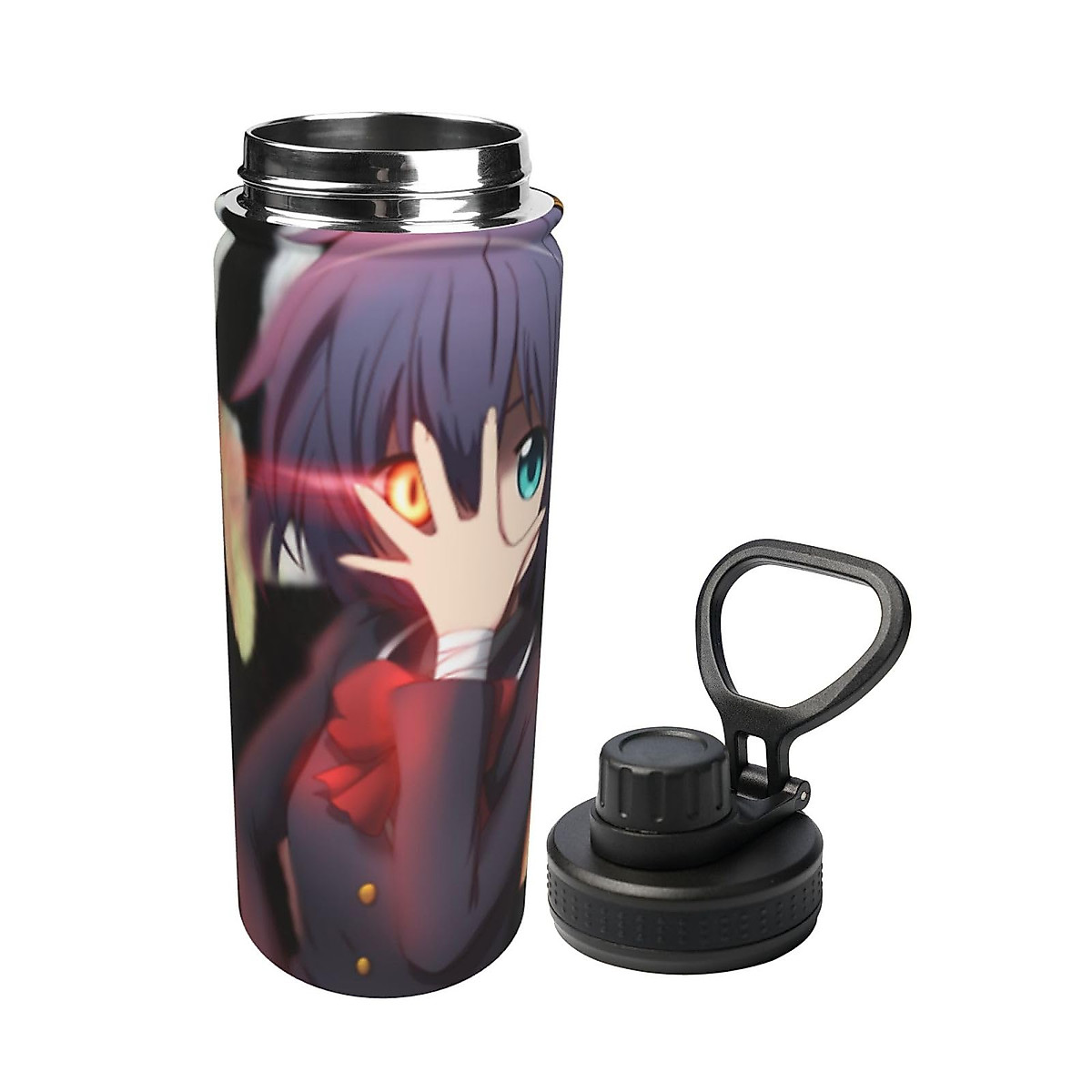 LOUNDY Rikka Takanashi Anime 18 oz Tumblers Stainless Steel Vacuum Insulated Coffee Mug Water Bottle Drinking Cup