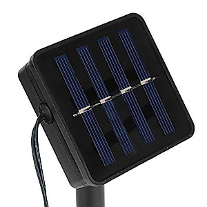 Outdoor String Lights, Waterproof Christmas Decoration Light, 19.7 Feet 30 LED Solar Powered Patio Lights Super Bright with Support Pillar Fairy Lights for Xmas Tree Garden Home (Warm Yellow)