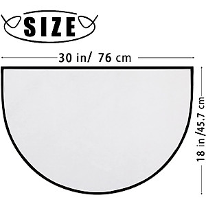 Nichpedr Welcome Half Round Door Mat Nautical Ocean Sea Anchor Blue Entrance Way Rugs Doormats Soft Non-Slip Washable Bath Rugs Floor Mats for Home Bathroom Indoor Outdoor 18x30 Inch