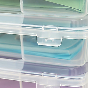 IRIS USA 8.5" x 11" Portable Project Case, Clear