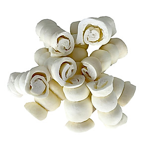 123 Treats - Thick Beef Cheek Retriever Roll for Dogs (6 inches - 10 Count)