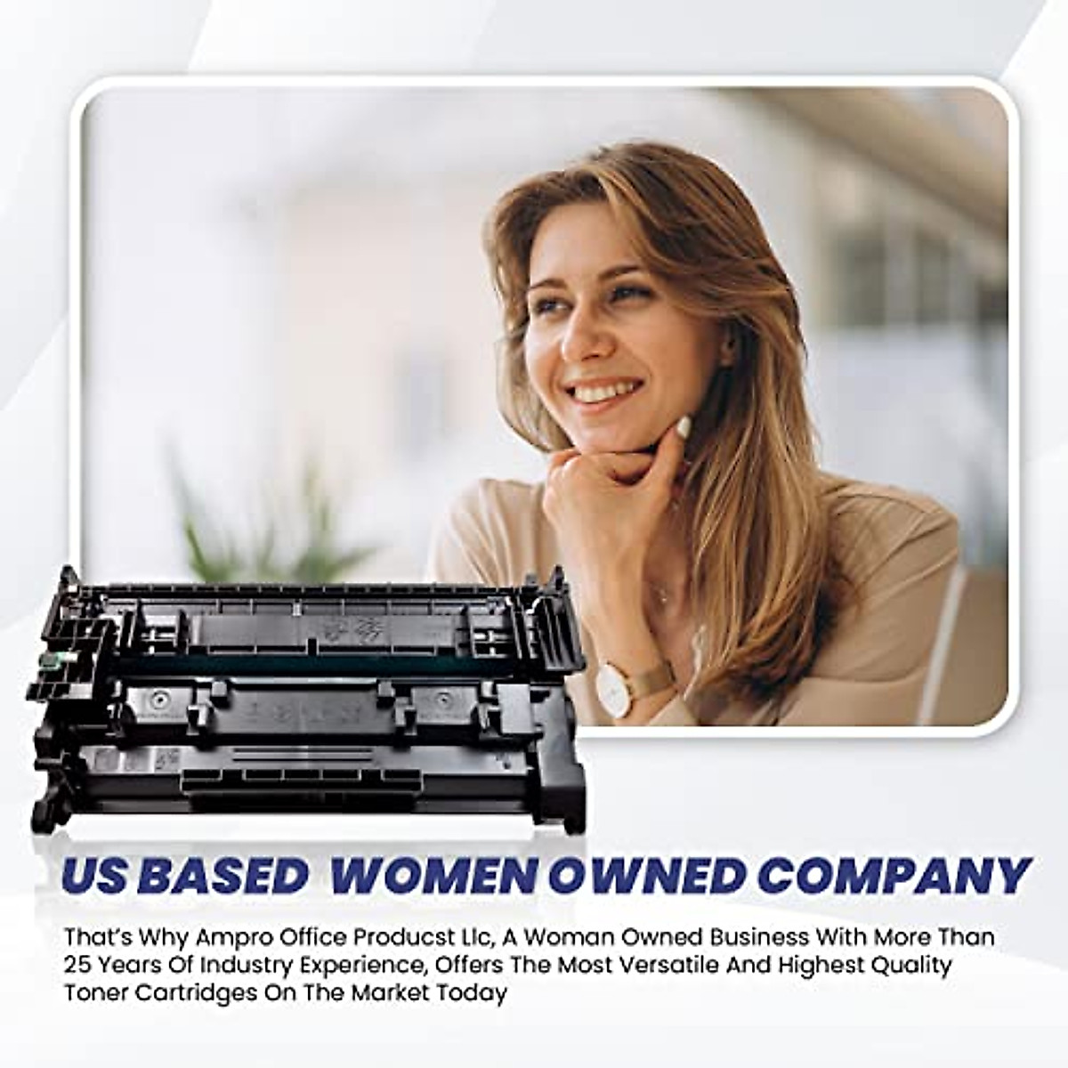 Ampro CF226A MICR Compatible Toner Cartridge Replacement for HP CF226A MICR or HP 26A for HP Laserjet Pro M402 M426 MFP Series. (Prints 3,100 Pages)