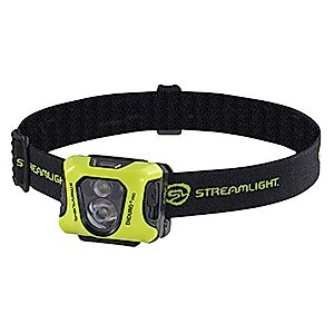 Streamlight 61436 Enduro Pro USB Rechargeable Multi-Function Head Lamp with Elastic and Rubber Head Strap and 3M Dual Lock, Yellow