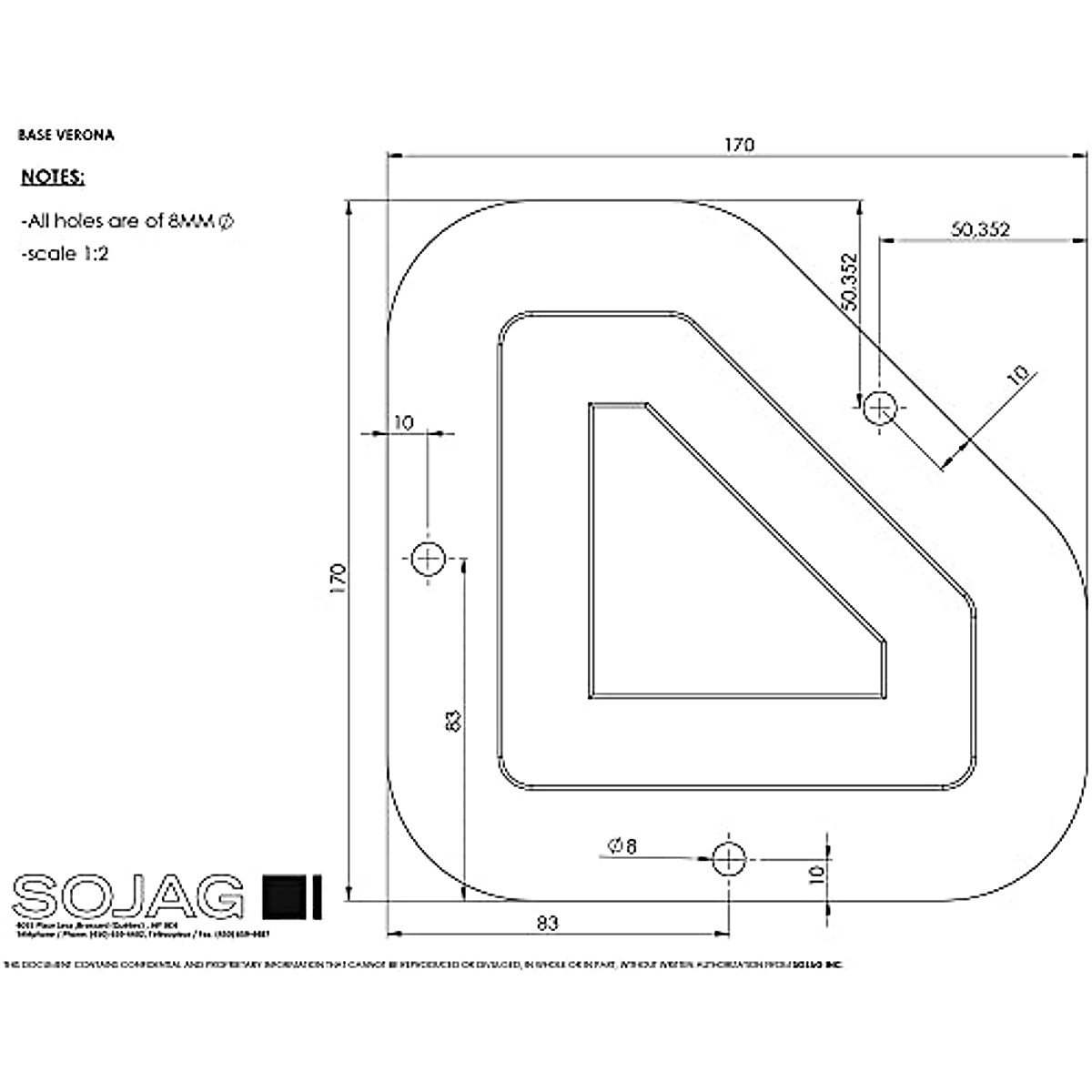 Sojag Outdoor 10' x 10' Verona Hardtop Gazebo Outdoor Sun Shelter