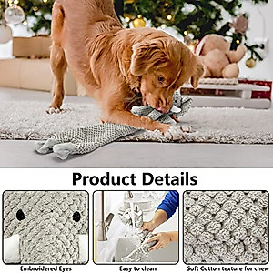 Malier Dog Toys, 22'' Squeaky Dog Toys Plush Elephant Dog Toy for Small Medium Dogs, Durable Interactive Dog Chew Toys Puppy Toys