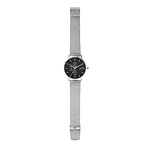 A｜X ARMANI EXCHANGE Men's Multifunction Silver-Tone Stainless Steel Mesh Band Watch (Model: A|X2714)