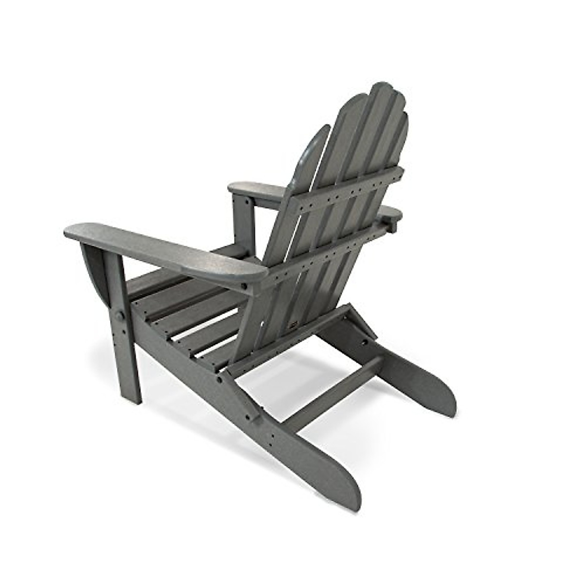 POLYWOOD AD5030GY Classic Folding Adirondack, Slate Grey