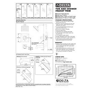 Delta Faucet T14051-CZ Dryden Monitor 14 Series Valve Trim Only, Champagne Bronze,4.00 x 8.00 x 9.75 inches