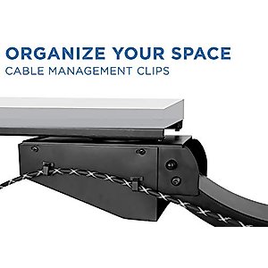 Mount-It! Sit Stand Keyboard Tray, Height Adjustable Under Desk Keyboard and Mouse Drawer, Full Motion Standing Design with 13.4 Inches of Vertical Adjustment, 26.5 in Wide Platform