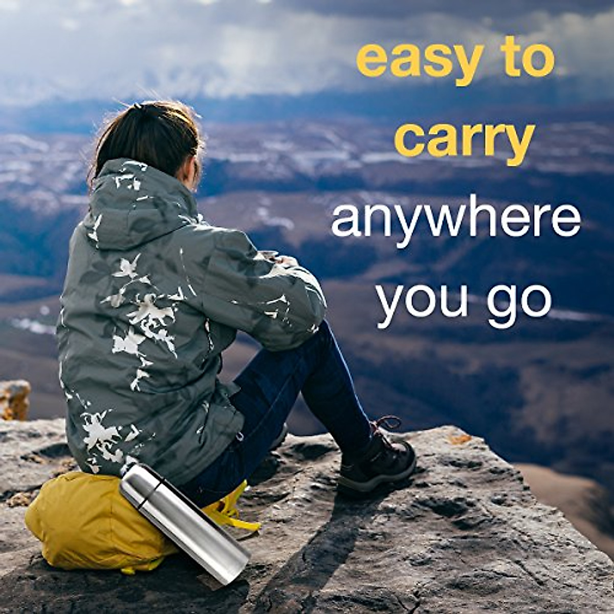 Fijoo Lunch Bundle - Stainless Steel Coffee Thermos and Food Jar