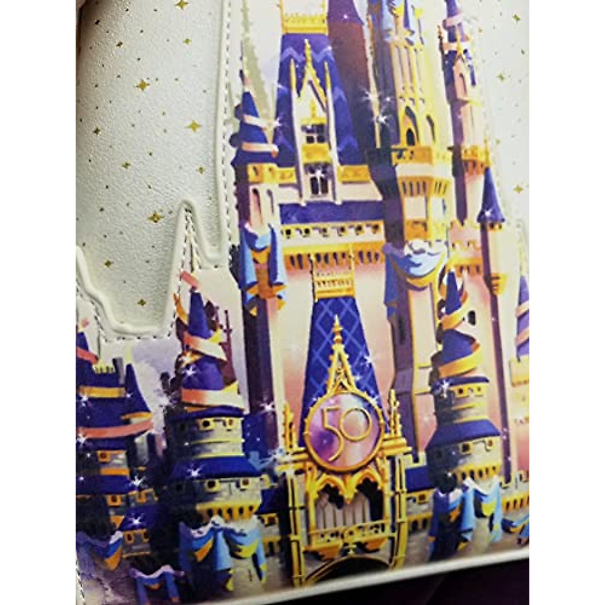 Theme Parks Disney Parks 50th Anniversary Celebration Designer Castle Backpack, Medium