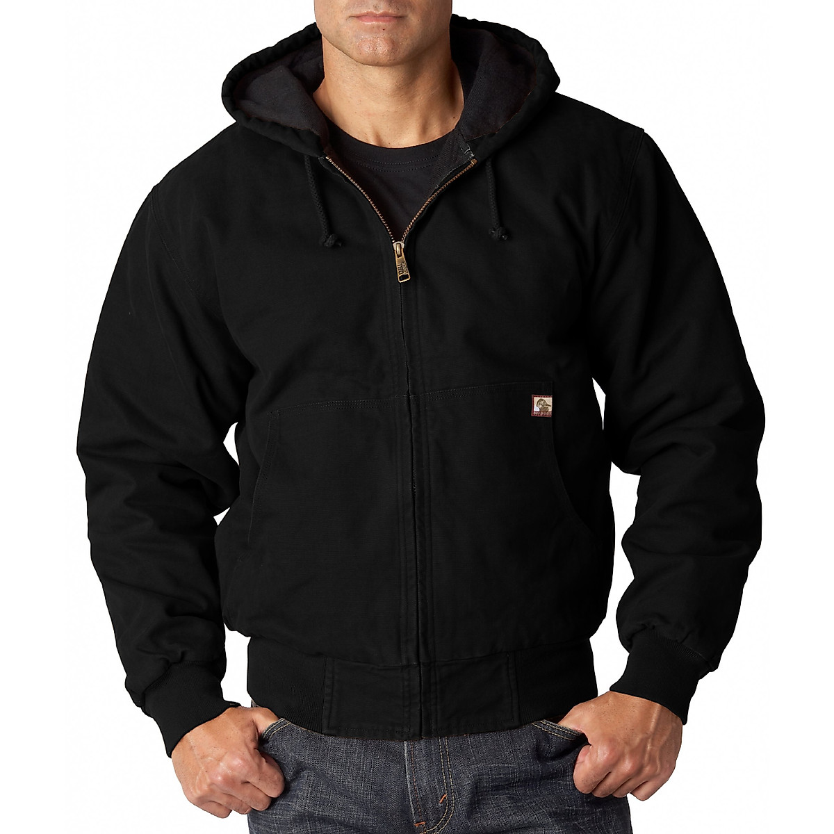 Dri-Duck Men's 5020 Cheyenne Hooded Work Jacket, Black, 4X-Large