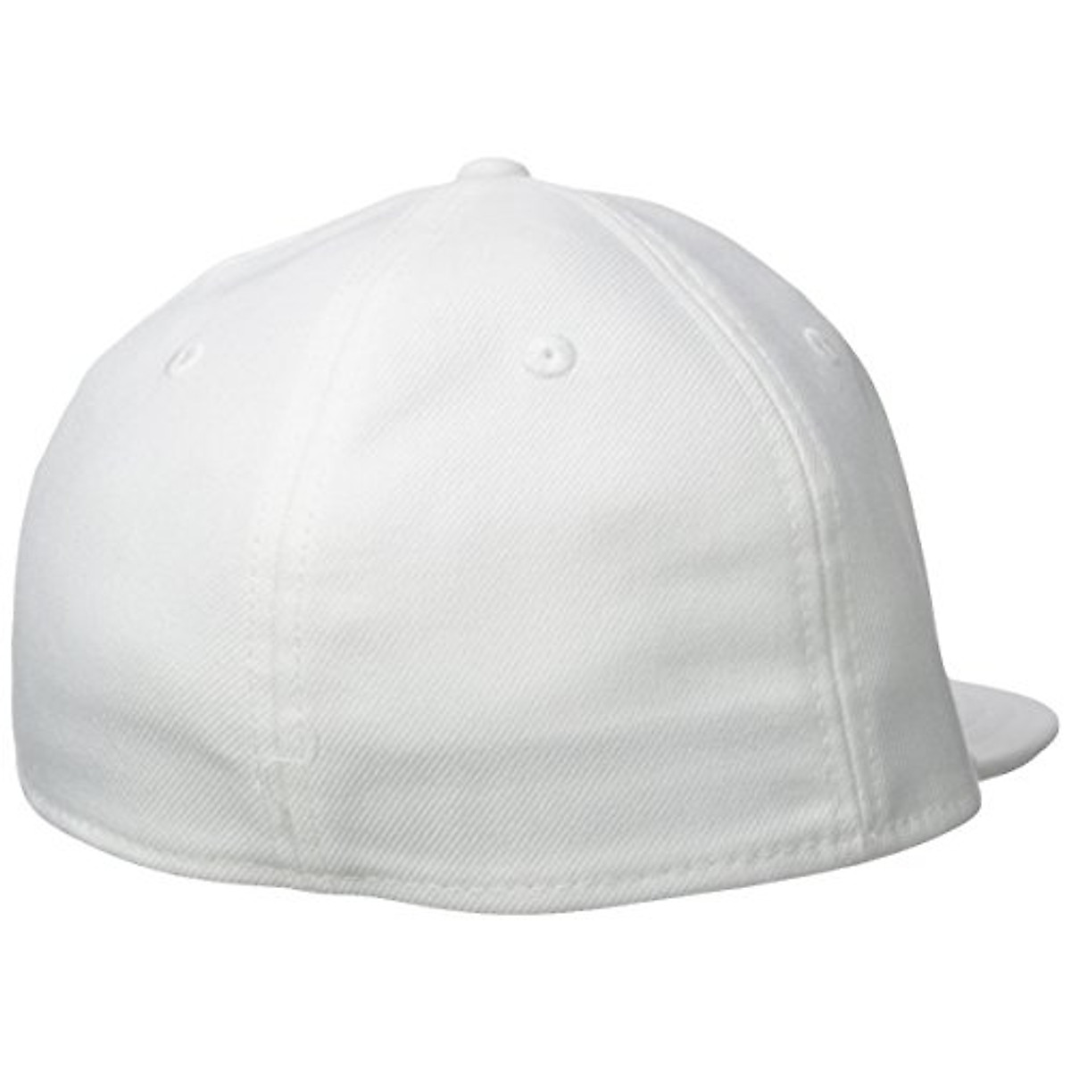 Under Armour Men's Flat str Baseball Hat, White (100)/Black, Medium/Large