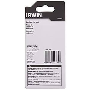 IRWIN 1794484 Aluminum Line Level, Silver