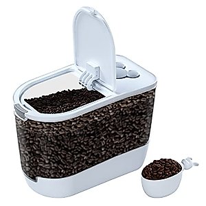 funest Large Food Storage,15LB Cartoon Dog/Cat/Pets Food Storage Container, Kitchen Food Storage to Store,Rice,Flour, Cereal and Dry Food, Food Storage Bins with Lids and Scooper(NO BPA)