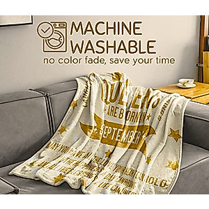 InnoBeta Birthday Gifts for Women, Birthday Gifts for Her, Bday Gifts - Queens are Born in March Birthday Gift Ideas for Mom, BFFs, Grandma, Aunt - Flannel Plush Blanket - 50"x 65"