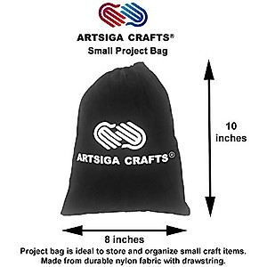 Tim Holtz Idea-Ology Structures Vignette Wooden Divided Drawer 3.5 x 10 inches with 3 Compartments, 1-Pack with 1 Drawer and 2 Movable Dividers per Pack, Bundled with Artsiga Crafts Storage Bag