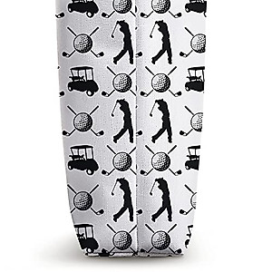 Golf Player Golfer Golfing Ball And Club Sport Golf Cart Tote Bag