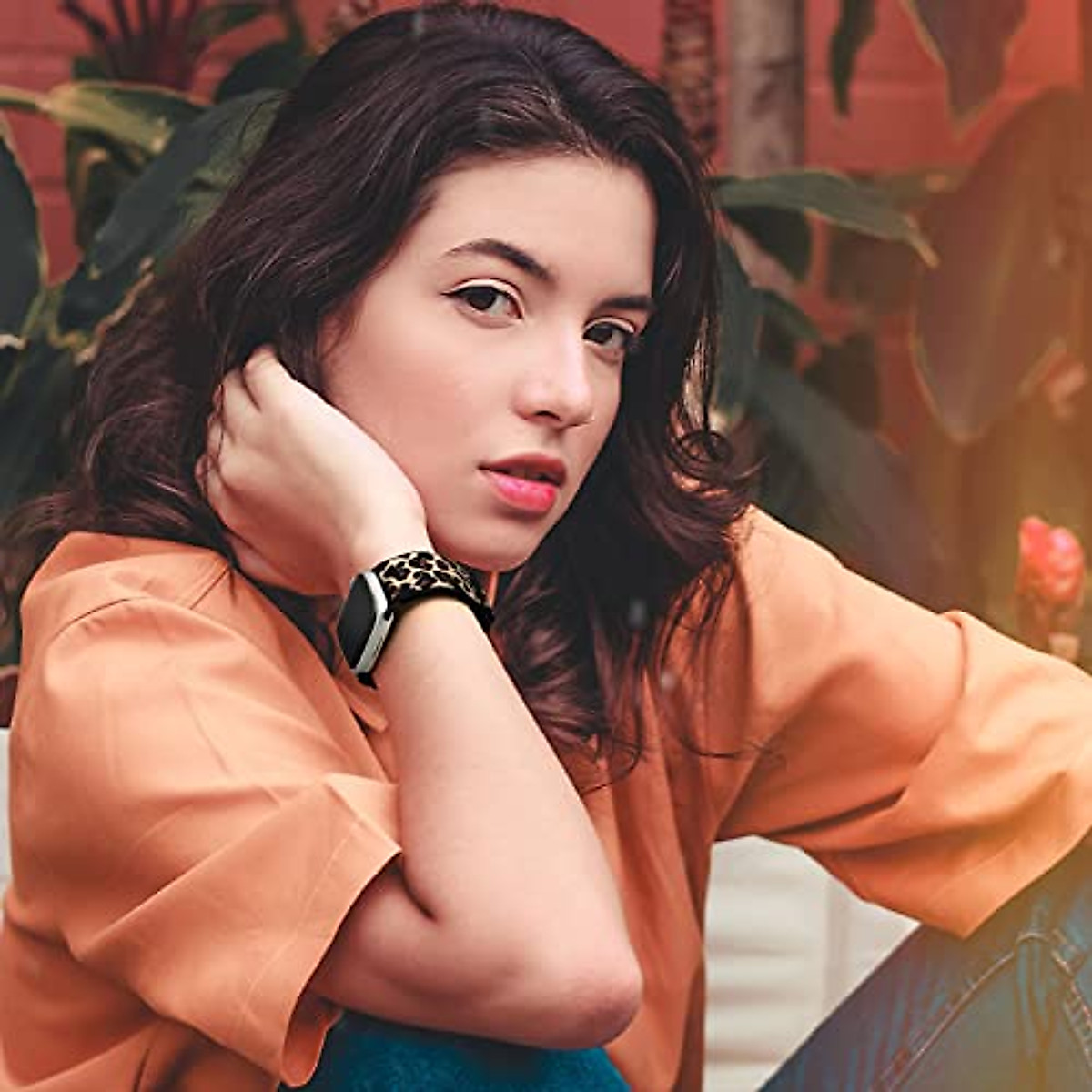 Maledan 10 Pack Stretchy Nylon Solo Loop Bands Compatible with Apple Watch Band 38mm 40mm 41mm Women Men, Adjustable Braided Sport Elastic Wristbands Straps for iWatch Ultra Series 8/7/6/5/4/3/2/1/SE