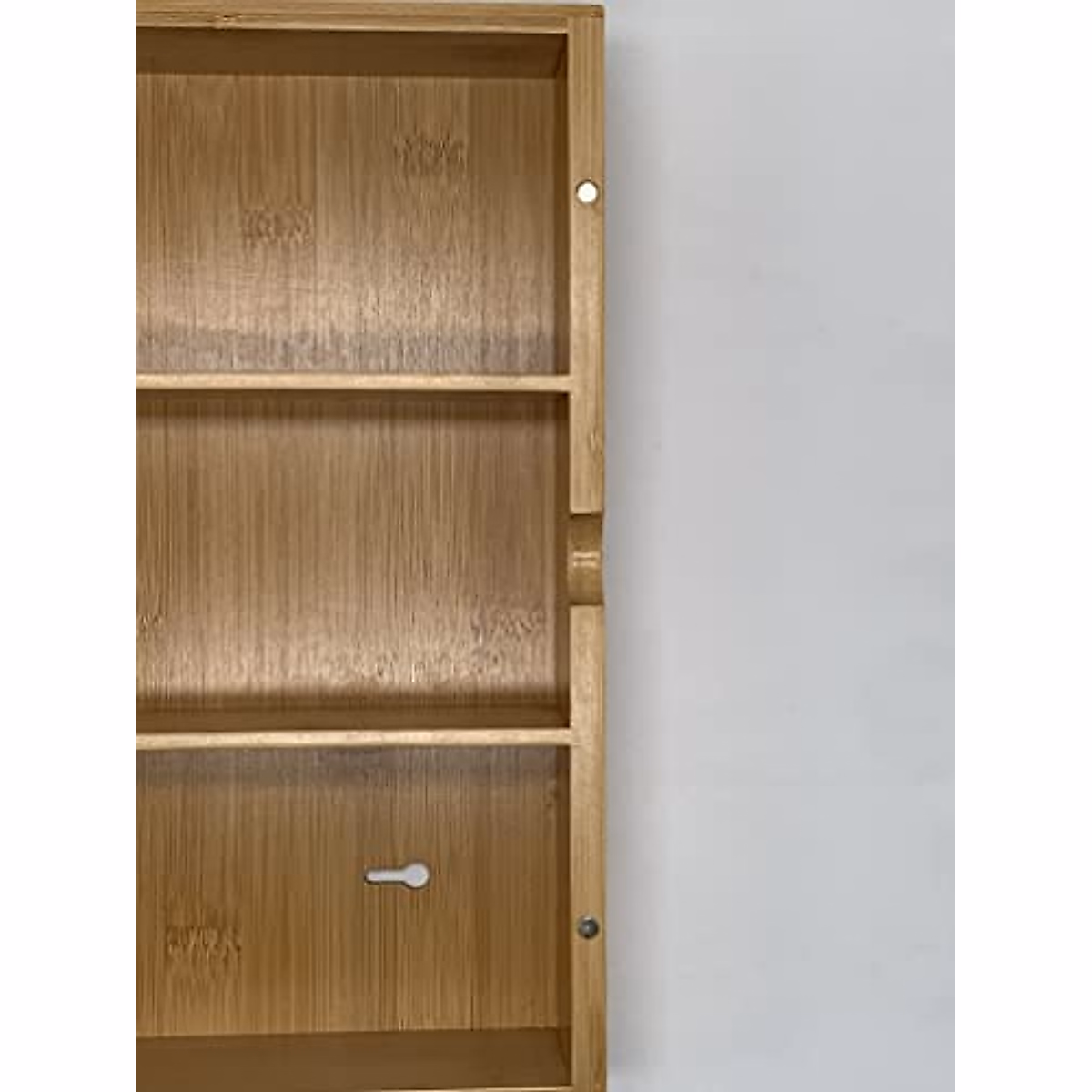 RUBY MAE BAMBOO BAG STORAGE ORGANIZER AND DISPENSER FOR SANDWICH, SNACK, QUART AND GALLON SIZE BAGS STORED IN KITCHEN DRAWER OR HANG ON WALL IN PANTRY