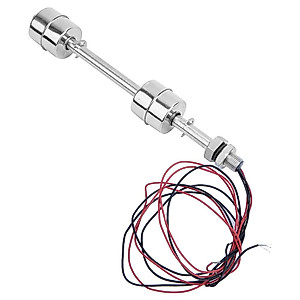 Float Switch Water Level Sensor, Stainless Steel Double Ball Fish Tank Liquid Float Switch Water Level Controller for Water Tank, Pool, Sink, Fish Tank, etc(4 Size)(150mm)
