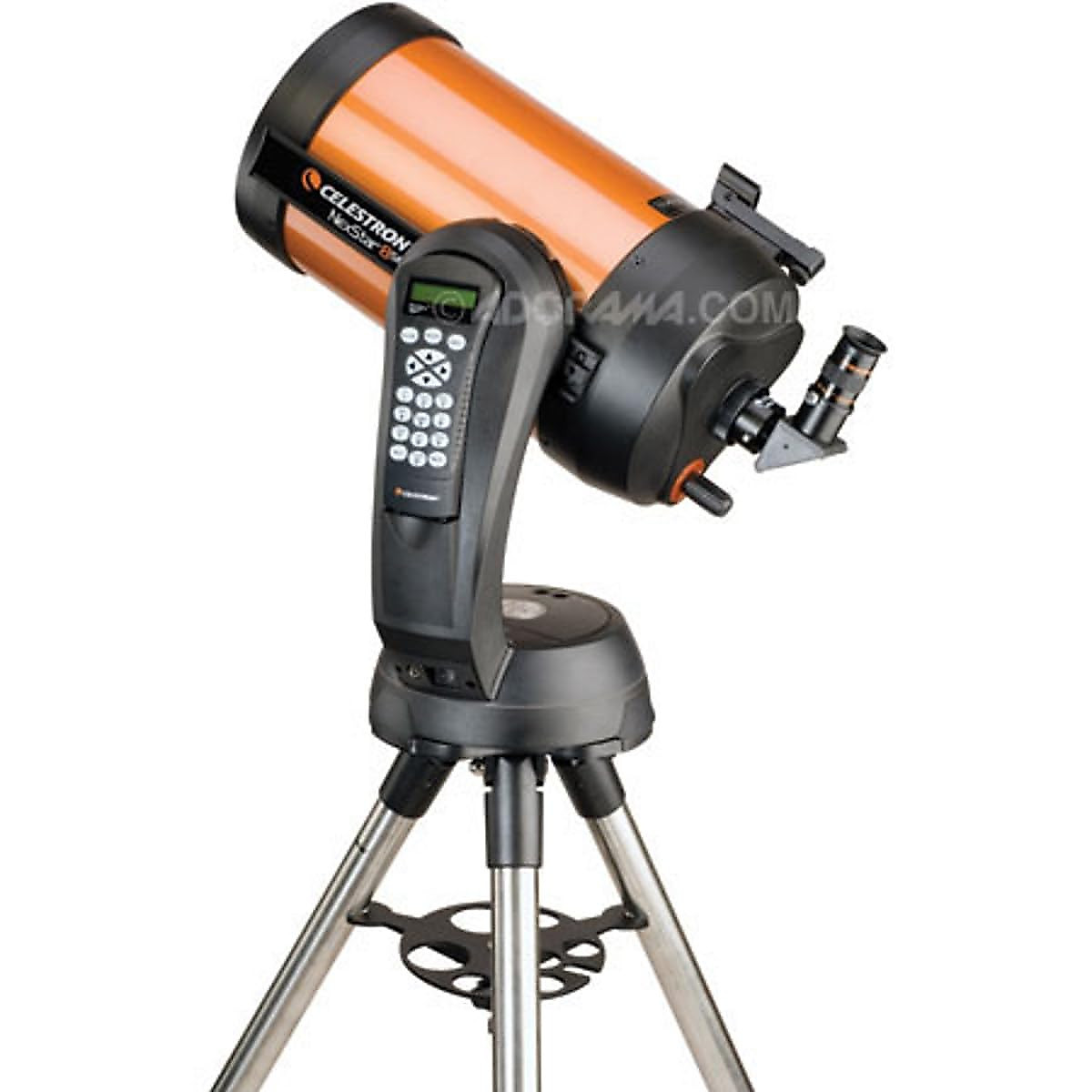 Celestron NexStar 8 SE Schmidt-Cassegrain Computerized Telescope, Bundle with Night Vision Flash Light, Sky Maps Book, 1.25" Moon Filter, Cleaning Kit