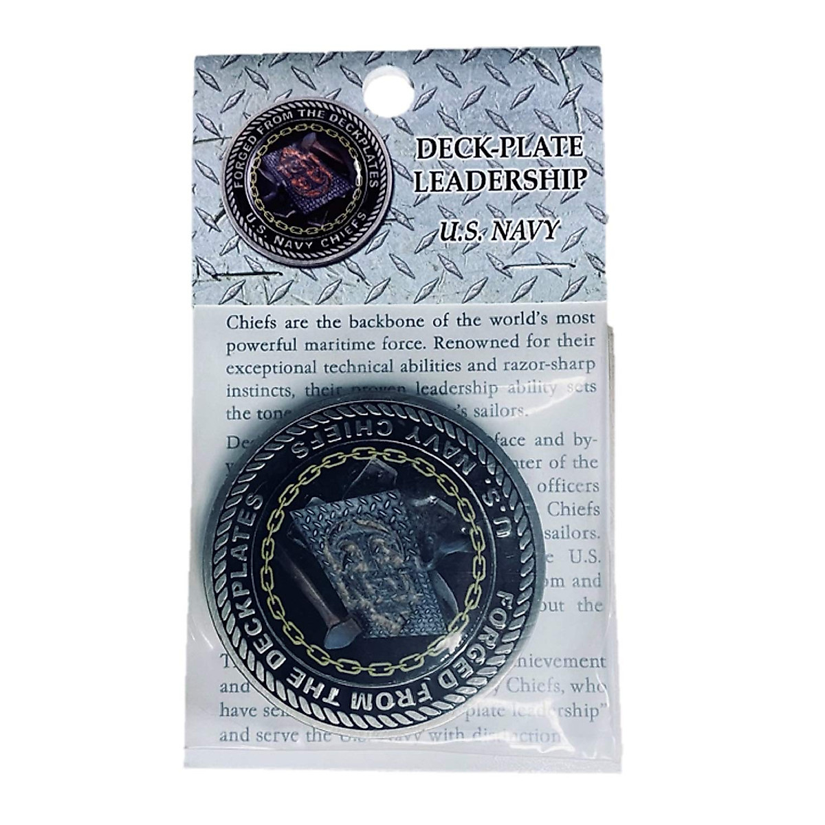 U.S Navy Chiefs Deck Plate Leadership Forged from The Deck Plates Challenge Coin