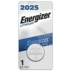 Energizer 2025 3V Batteries, 3 Volt Battery Lithium Coin, 1 Count