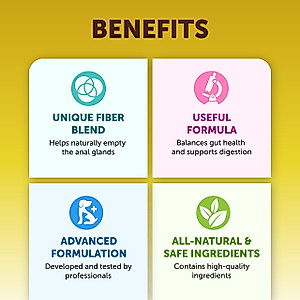 Kinpur Pet Care Scoot Stopper Dog Soft Chews w/Fiber - Stool Hardener for Dog Anal Gland Treatment, Digestion Support -180 Tasty Chews w/Natural Flaxseed, Pumpkin and Psyllium Husk for Dog Comfort