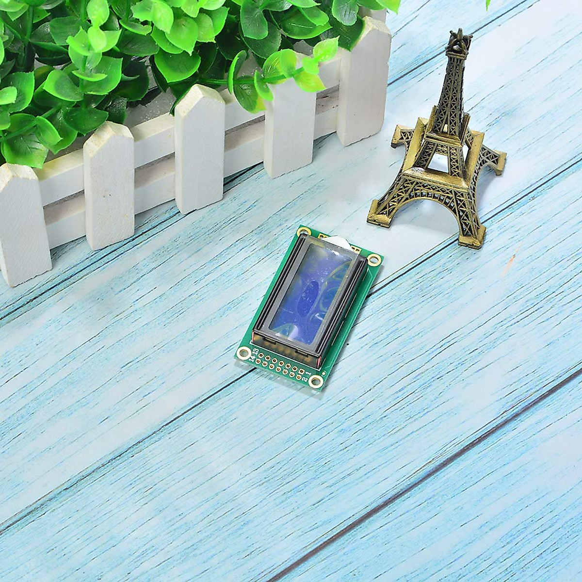 Comimark 2Pcs Blue 0802 LCD 8x2 Character LCD Display Module 5V LCM for Arduino Raspberry