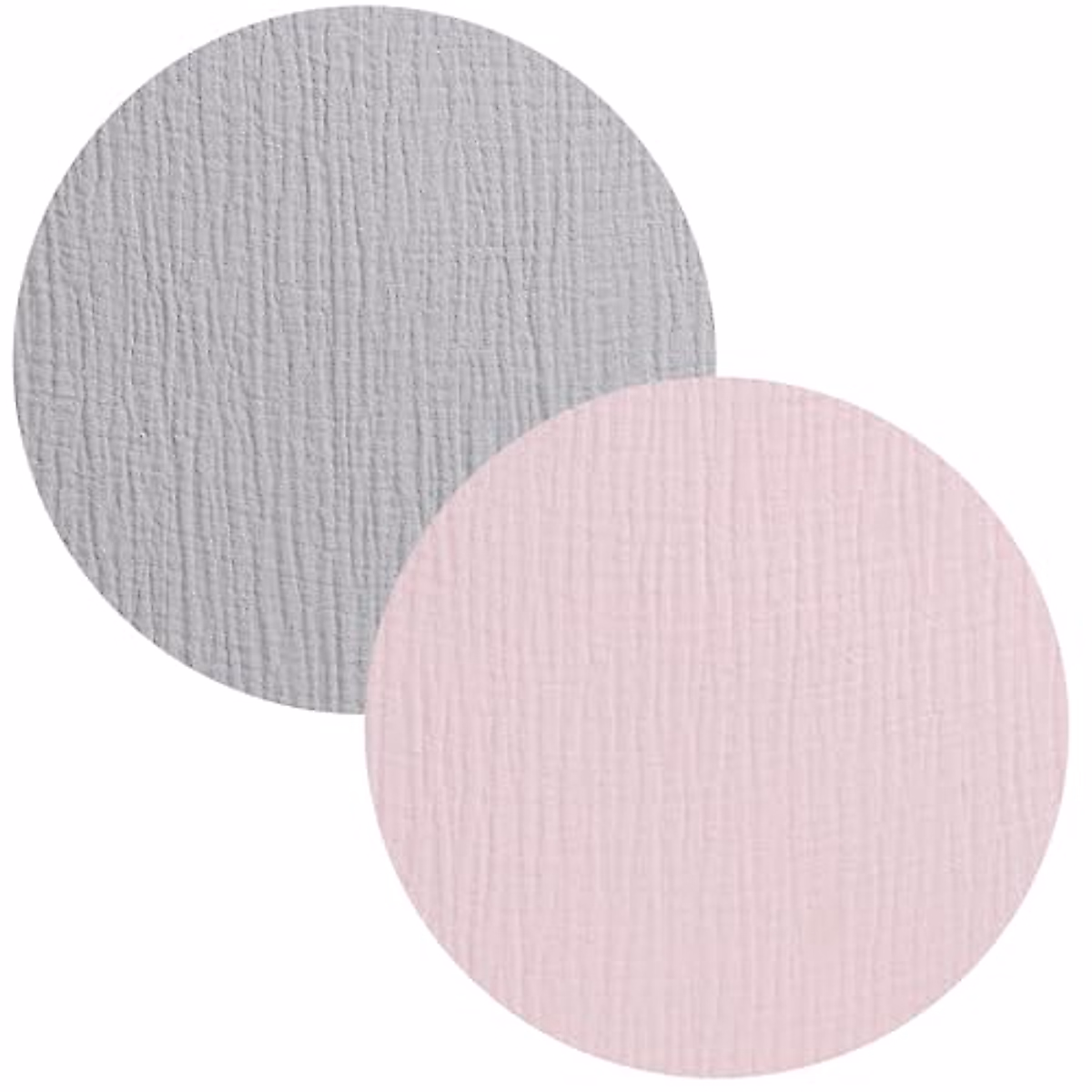 Muslin Bassinet Sheet Compatible with Graco Pack n-Play Dome LX Bassinet(not playard), 2 Pack Cotton Stylish Boho Fitted Bassinet Sheets Super Soft for Baby Grey & Pink