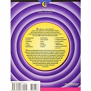 Creative Teaching Press Math Minutes Book, Grade 5