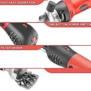 Sheep Shears,500w Professional Sheep Shearing Clippers, Pet Farm Supplies for Shaving Fur Wool in Sheep, Goats, Cattle, Farm Livestock Pet