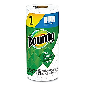 Bounty - Paper Towels - Select-A-Size Paper Towels - 2-Ply - Paper - 19.49" x 15" x 22.64" - Paper - 22.64" x 19.49" x 15" - White