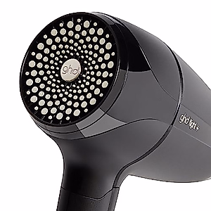 ghd Flight+ Travel Hair Dryer ― 1300w Professional Portable Hair Volumizer, Suitcase Friendly, Lightweight, Powerful, and Compact Blow Dryer with Luxurious Travel Case ― Black
