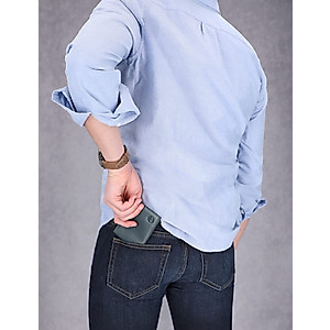 Timberland Men's Blix Slimfold Leather Wallet, Navy, One Size