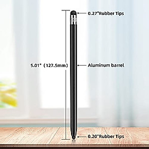 Stylus for Touch Screens, GUUGEI 5-Pack Capacitive Stylus Pen for iPad iPhone Android Phone Chromebook Tablet PC High Sensitivity & Precision Dual Rubber Fine Point Tips Stylist Pens